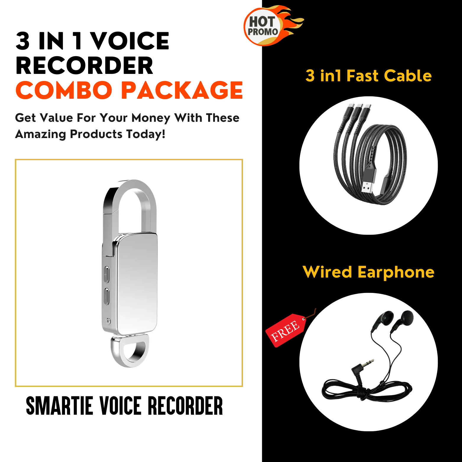 3 in 1 Smartie Voice Recorder Package – Smartiemall